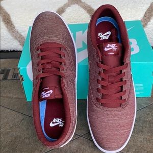 Nike | Shoes | Nike Sb Check Solar Canvas Premium Dark Team Red | Poshmark